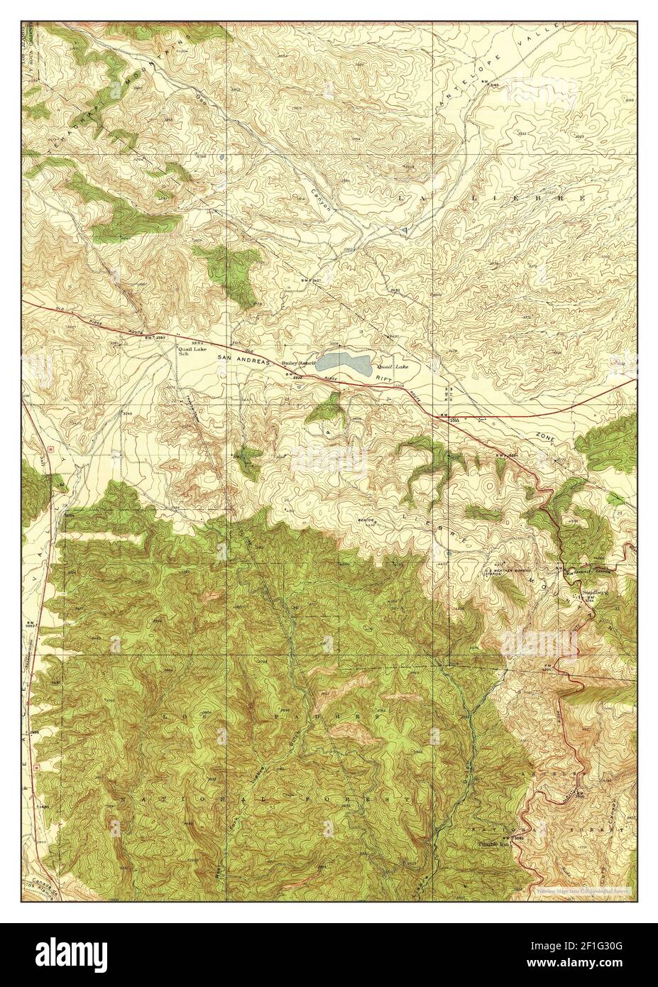 Quail, California, map 1938, 1:24000, United States of America by ...