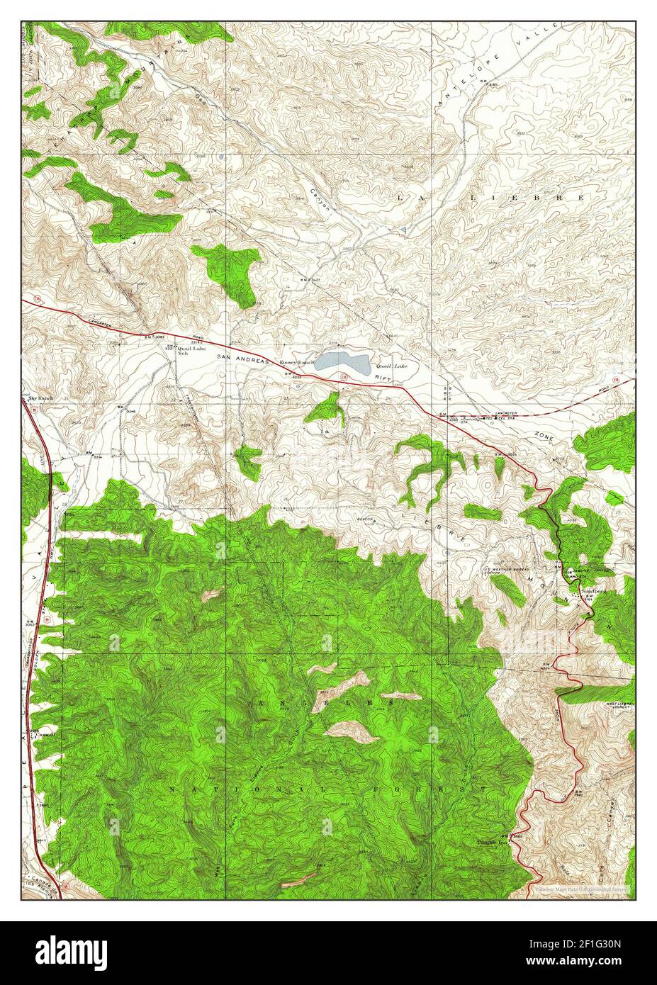 Quail, California, map 1938, 1:24000, United States of America by ...