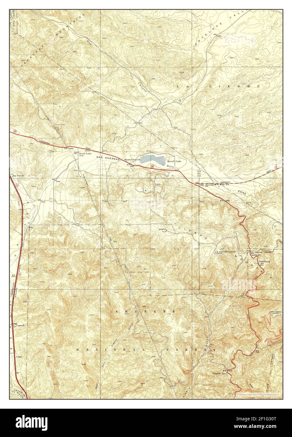 Quail, California, map 1938, 1:24000, United States of America by ...