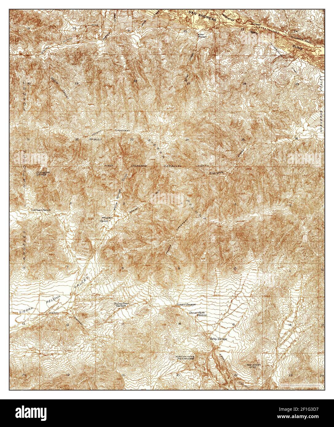 Red Rover, California, map 1932, 1:24000, United States of America by ...