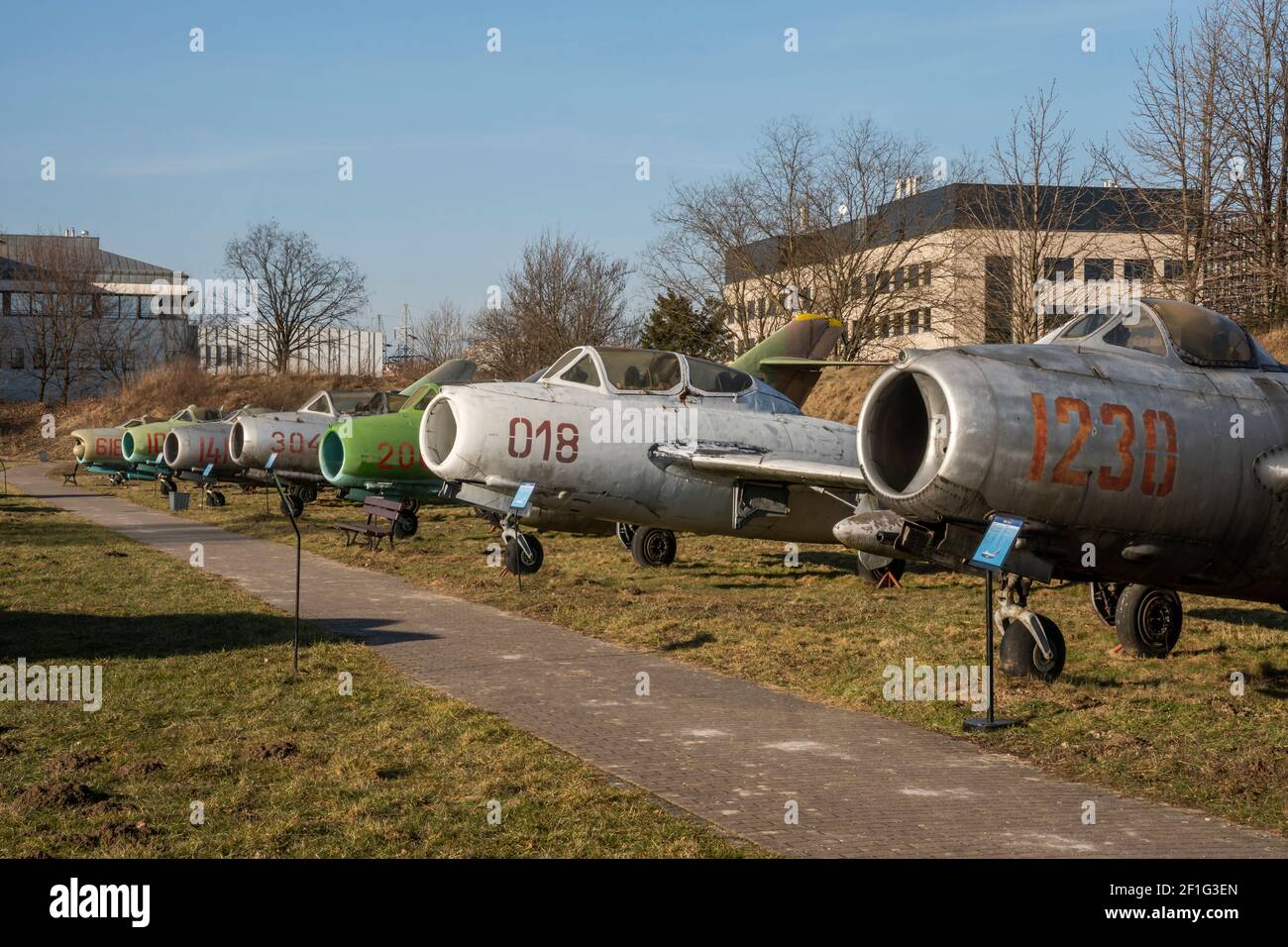 "MiG alley" - Polish Aviation Museum, Krakow, Poland, Europe Stock ...