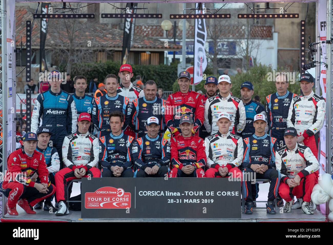 WRC drivers groupe pictures during the 2019 WRC World Rally Car ...