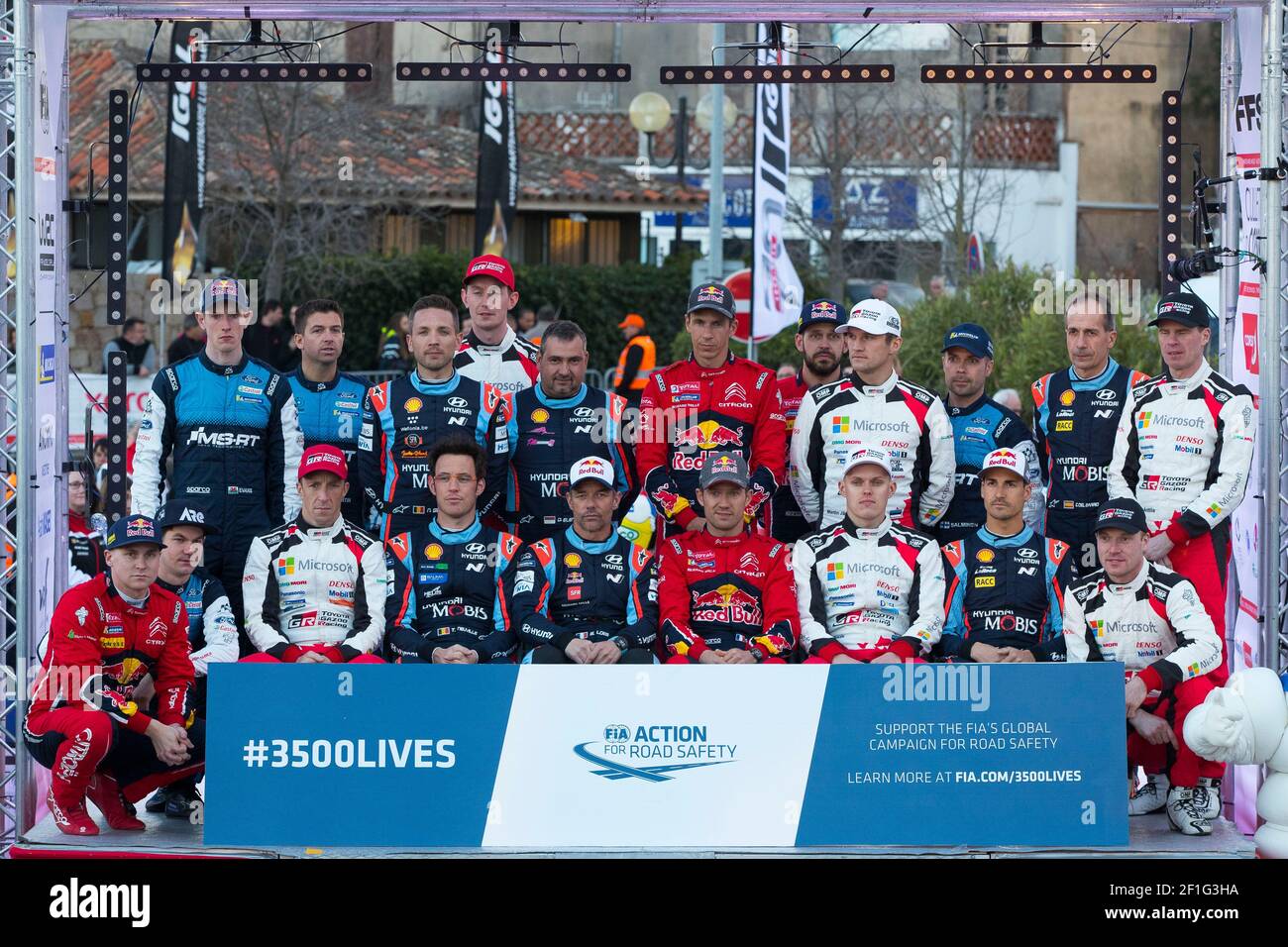 WRC drivers groupe pictures during the 2019 WRC World Rally Car ...