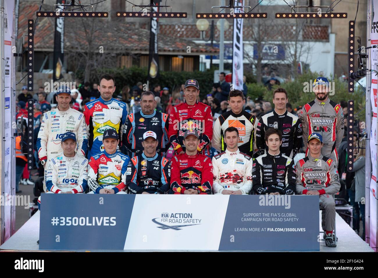 WRC Drivers Groupe Pictures During The 2019 WRC World Rally Car