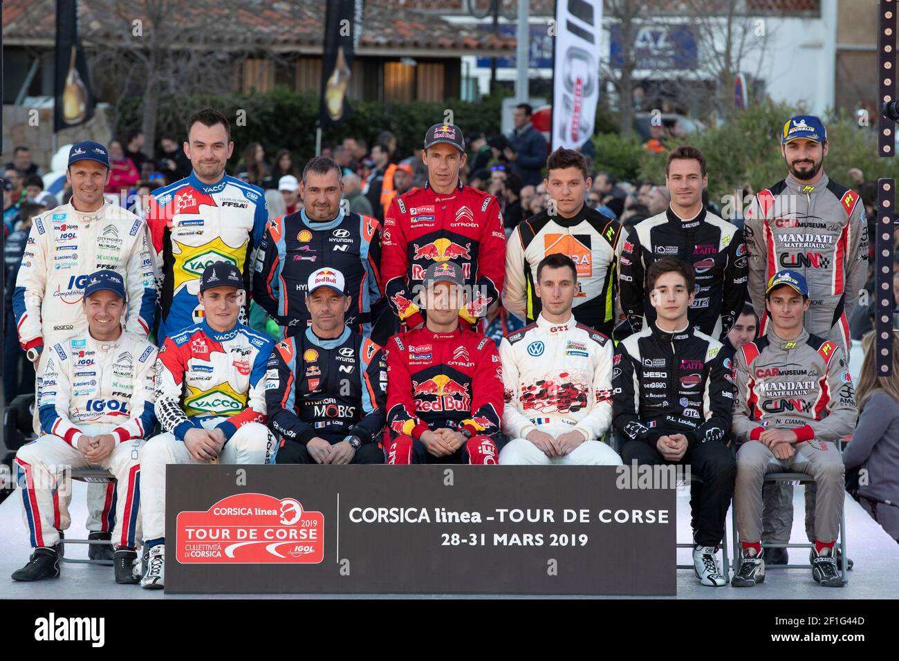 WRC drivers groupe pictures during the 2019 WRC World Rally Car ...
