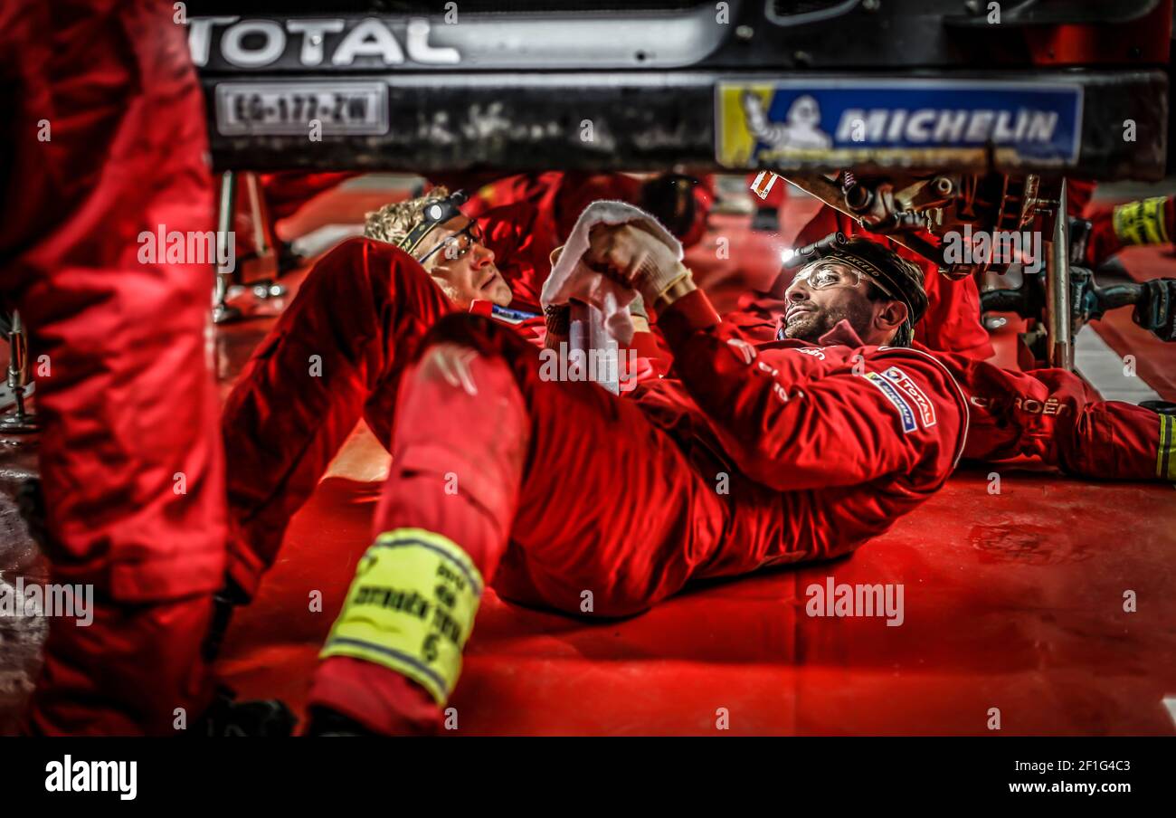 mecaniciens, mechanics during the 2019 WRC World Rally Car Championship ...