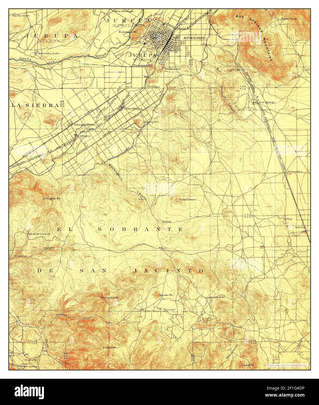 Riverside california county map hi-res stock photography and images - Alamy