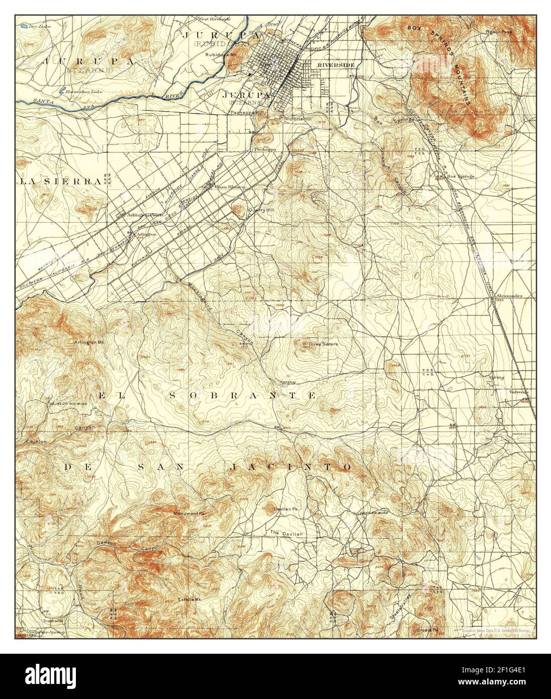 Riverside california county map hi-res stock photography and images - Alamy