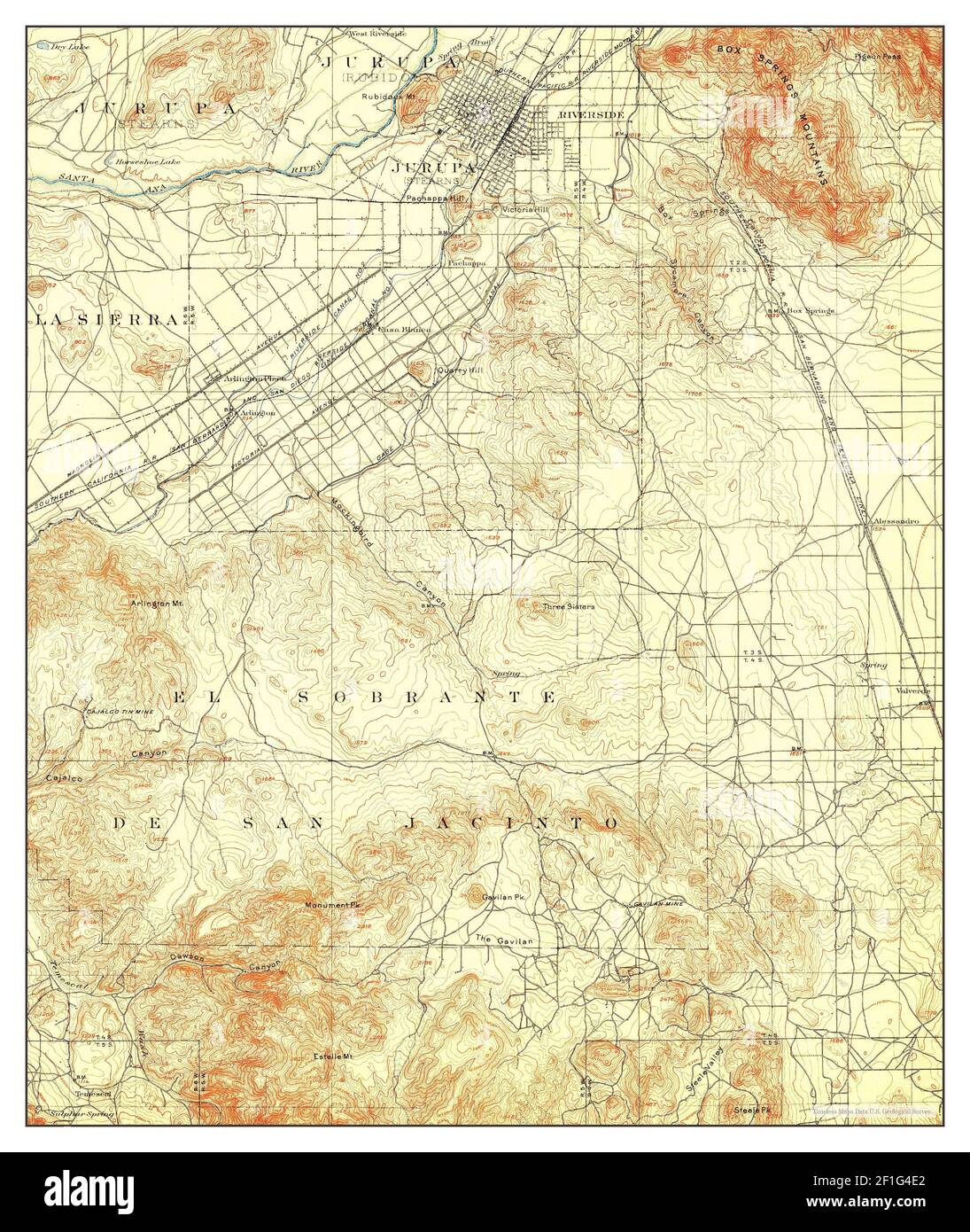 Riverside california county map hi-res stock photography and images - Alamy