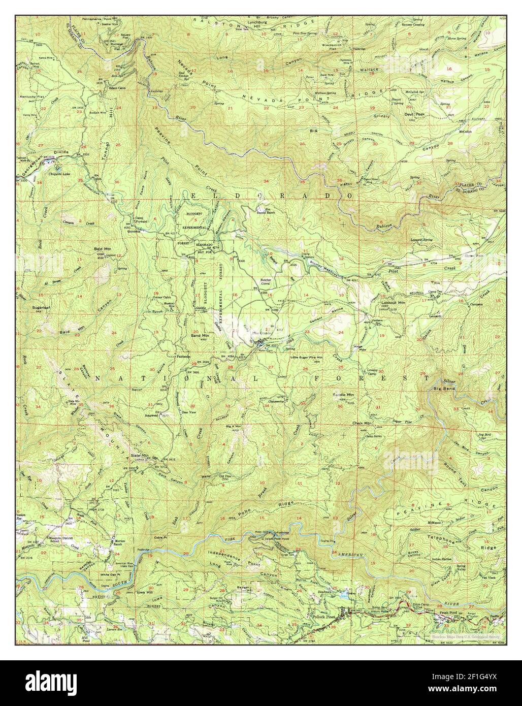 Saddle Mountain, California, map 1950, 1:62500, United States of ...