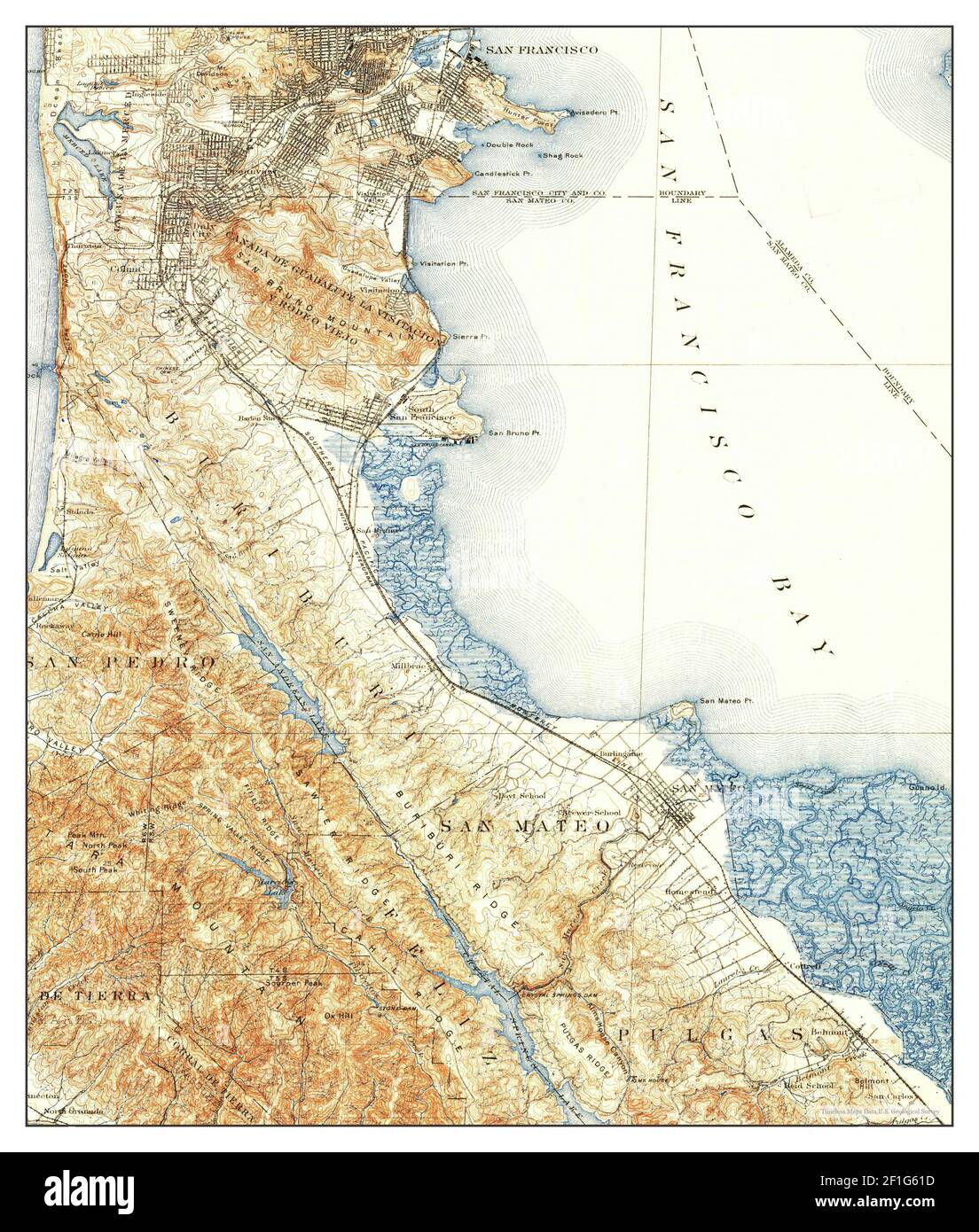 San mateo county map Cut Out Stock Images & Pictures - Alamy