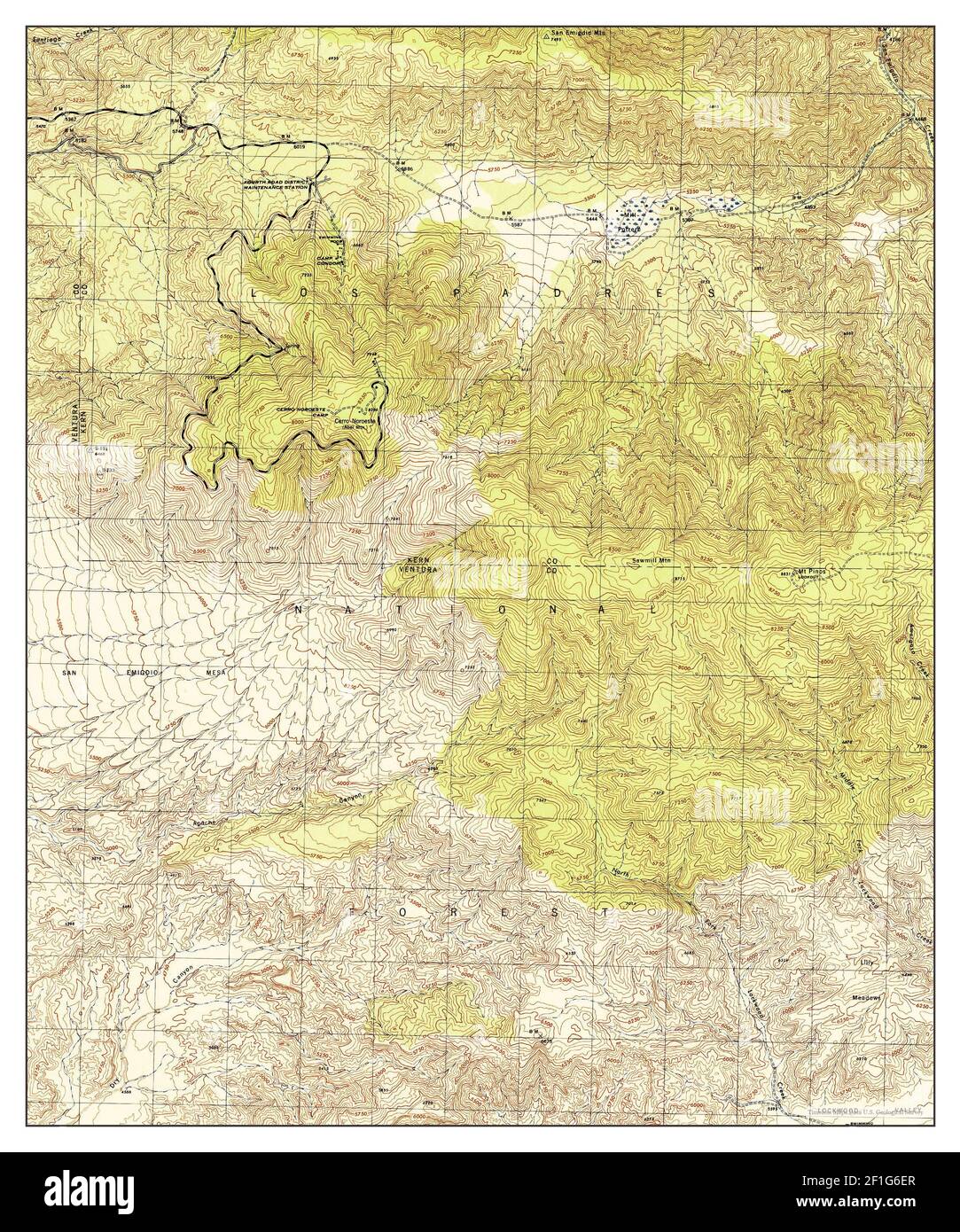 Sawmill Mountain, California, map 1944, 1:31680, United States of ...
