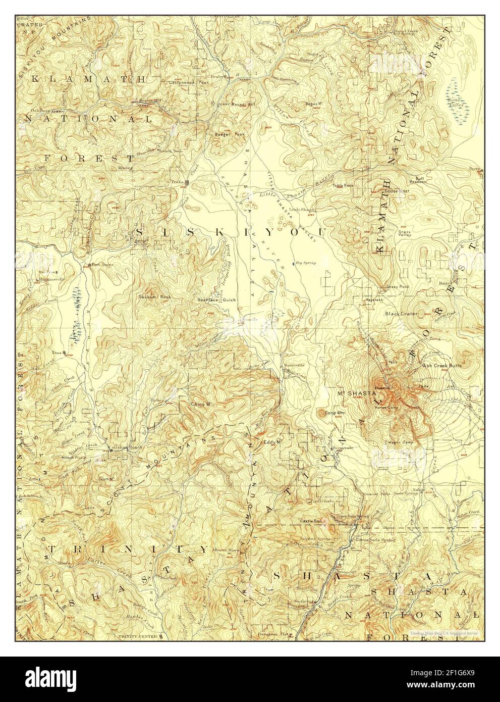 Shasta county map hi-res stock photography and images - Alamy