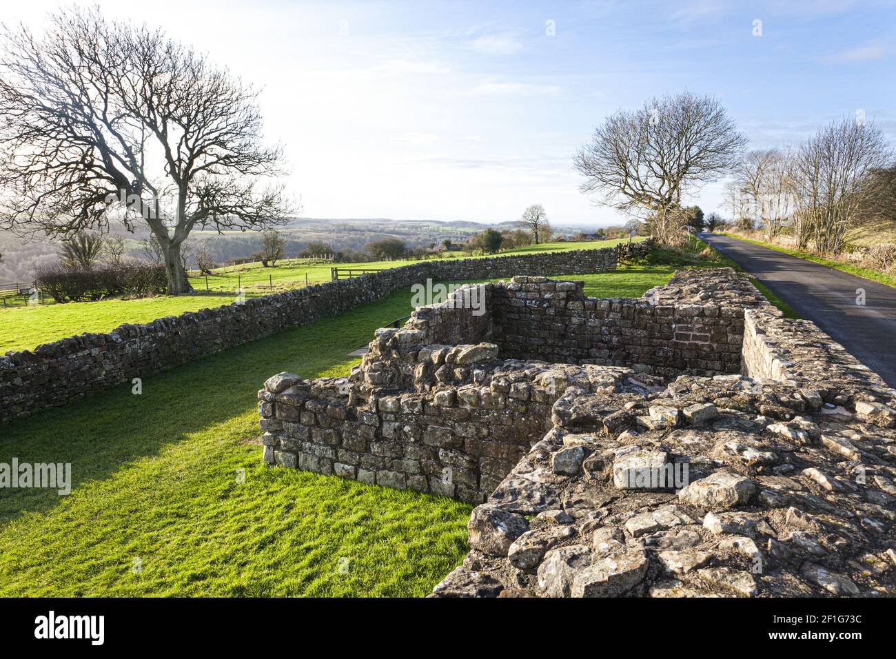 Banks East Turret on Hadrians Wall near Lanercost, Brampton, Cumbria UK ...