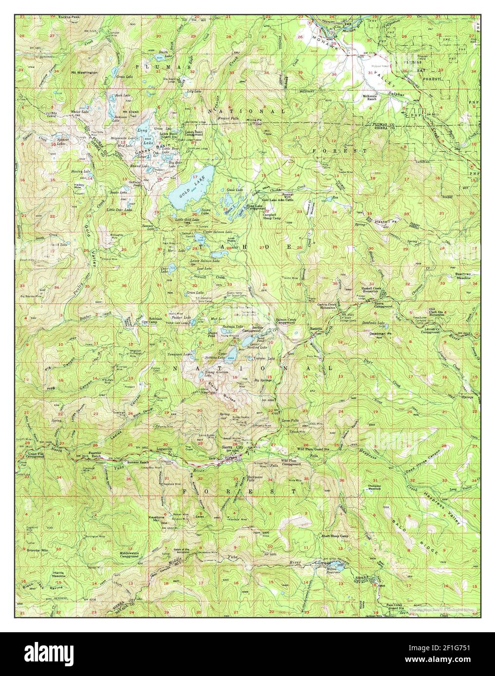 Sierra county map Cut Out Stock Images & Pictures - Alamy