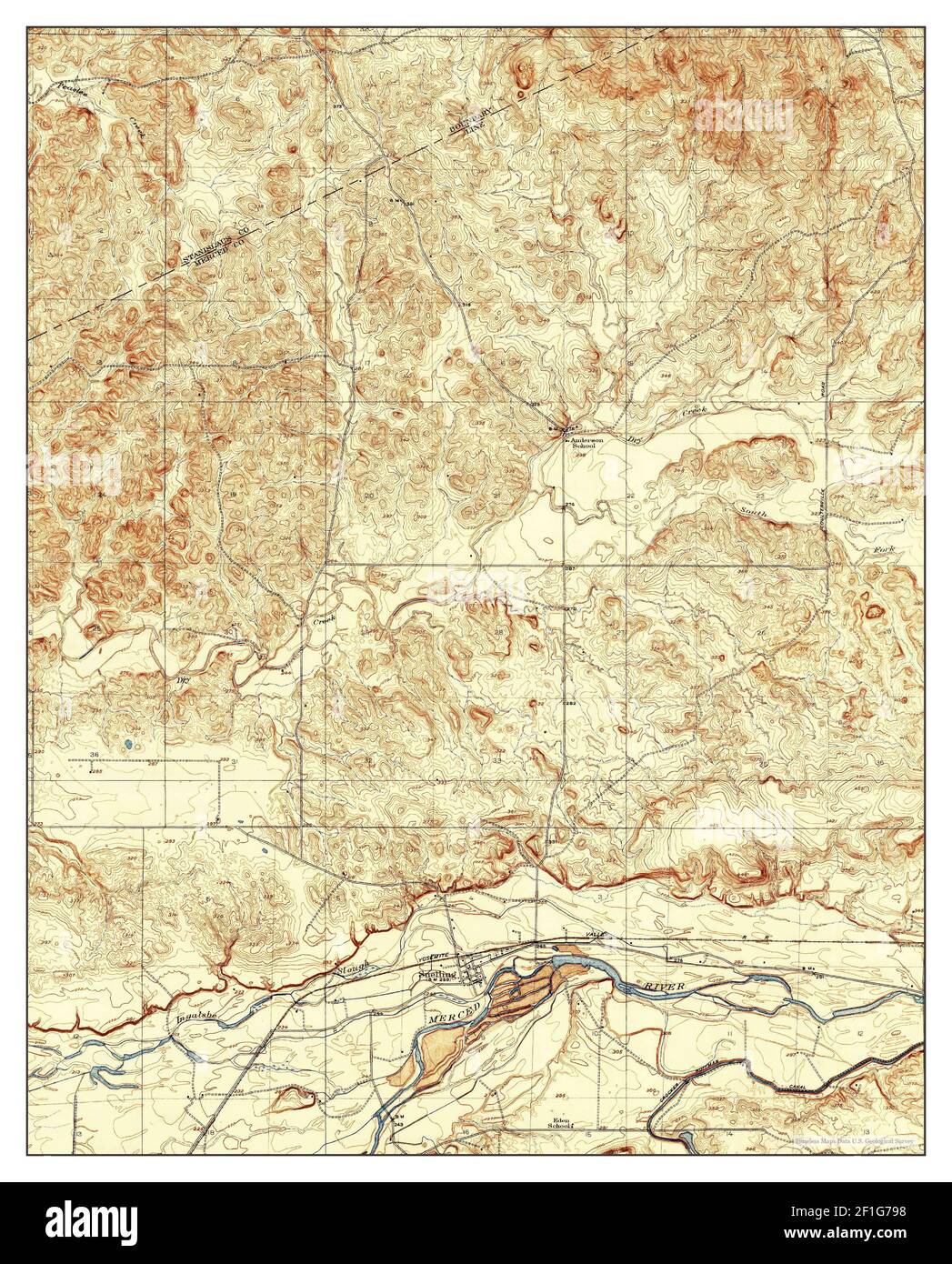 Snelling, California, map 1918, 1:31680, United States of America by ...