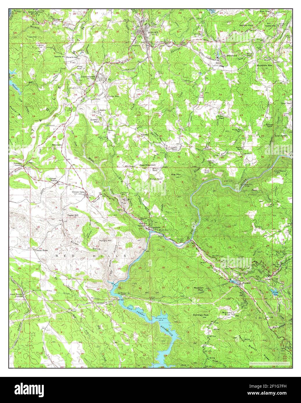 Sonora, California, map 1948, 1:62500, United States of America by ...