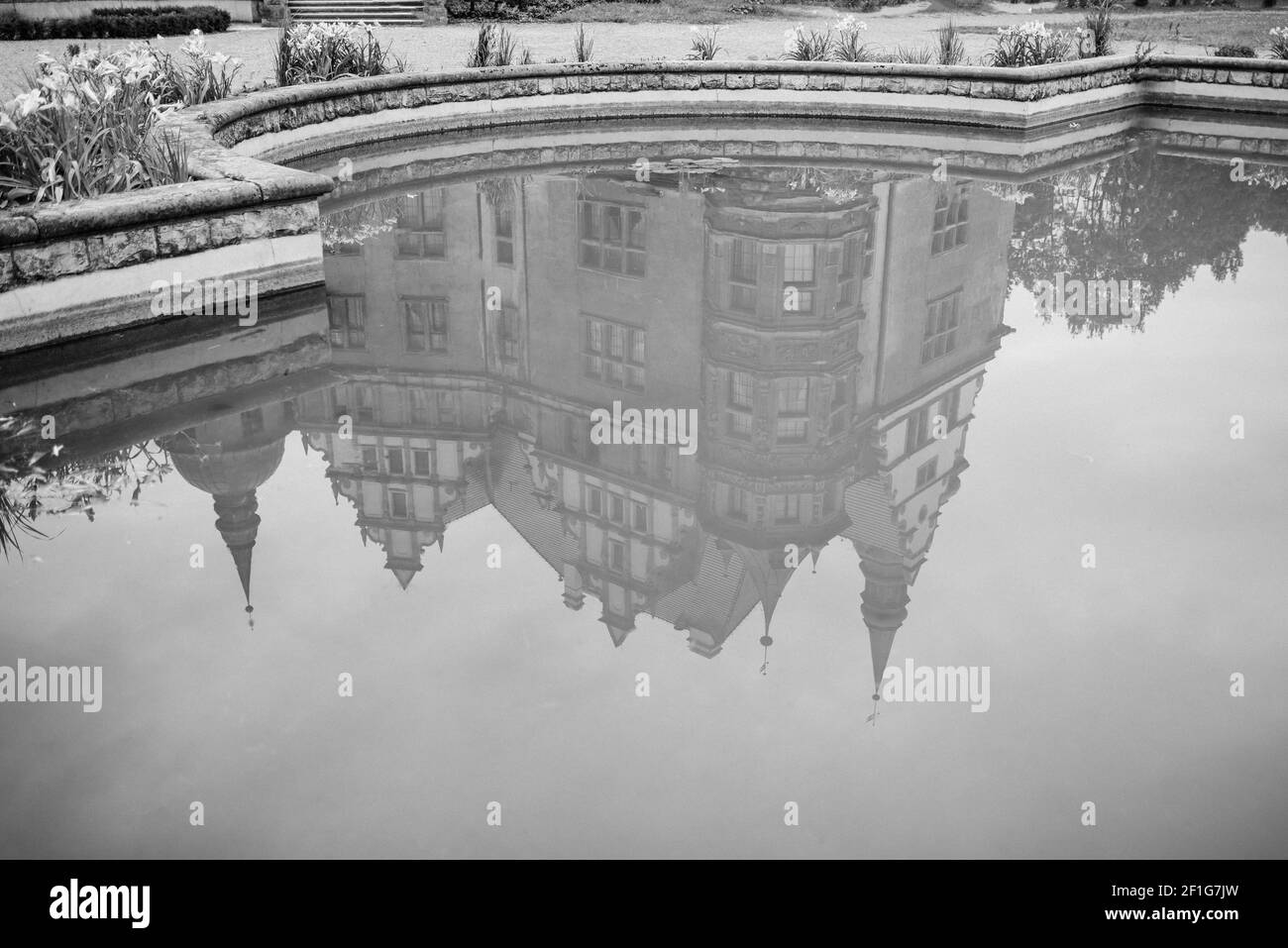 Old Polish castle in the village of moszna Stock Photo - Alamy