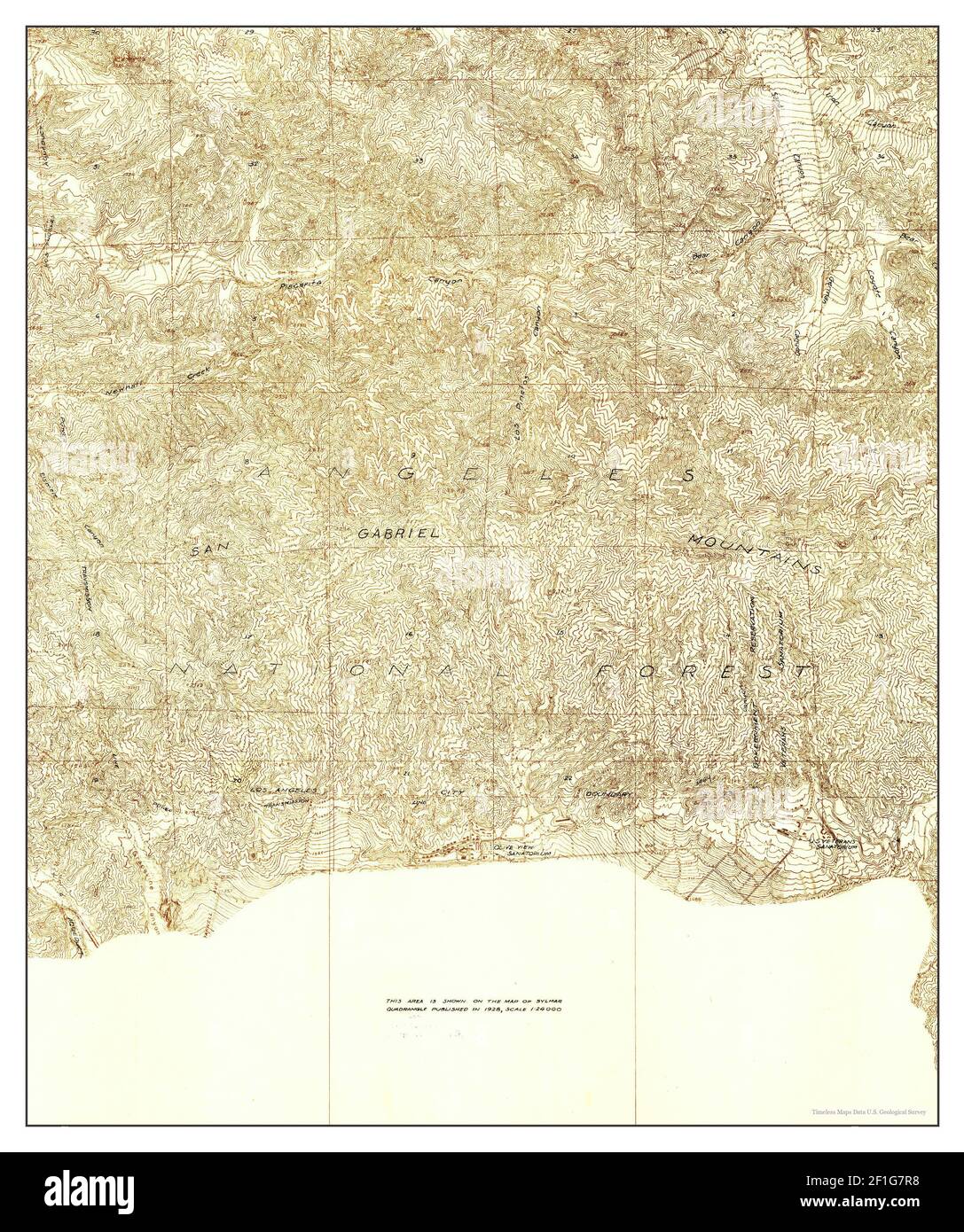 Sylmar, California, map 1929, 1:24000, United States of America by ...