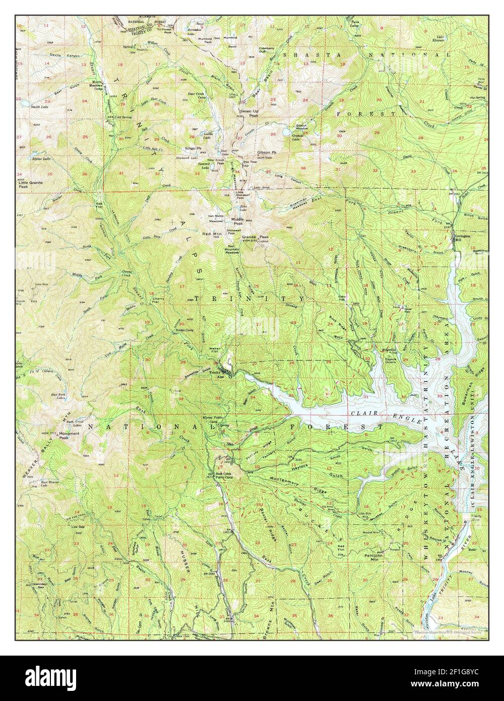 Trinity county map hi-res stock photography and images - Alamy