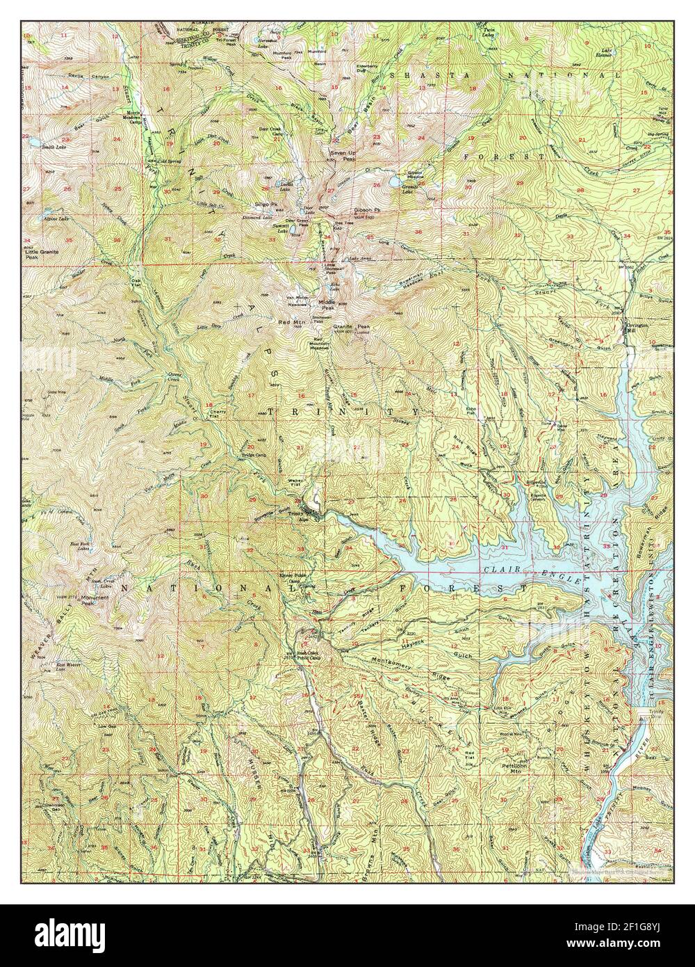 Trinity County Map High Resolution Stock Photography and Images - Alamy