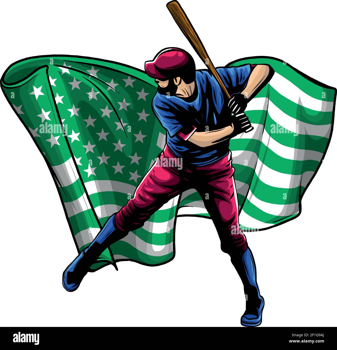 Baseball star player Stock Vector Images - Alamy