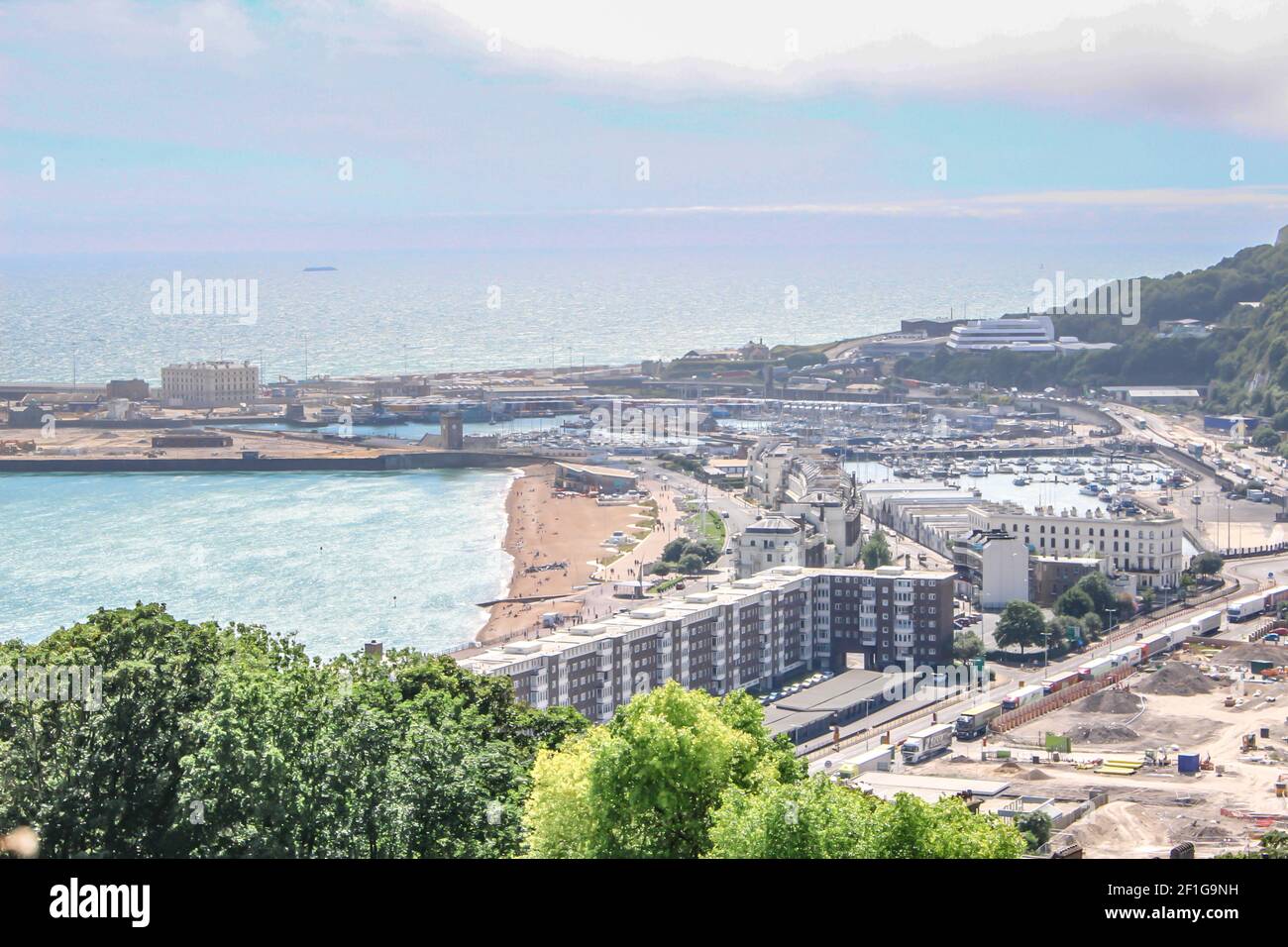 An aerial view of the port of Dover, England UK Stock Photo - Alamy