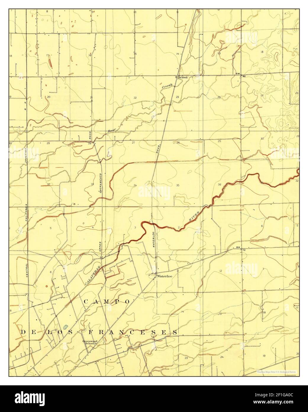 California map 1908 hi-res stock photography and images - Alamy