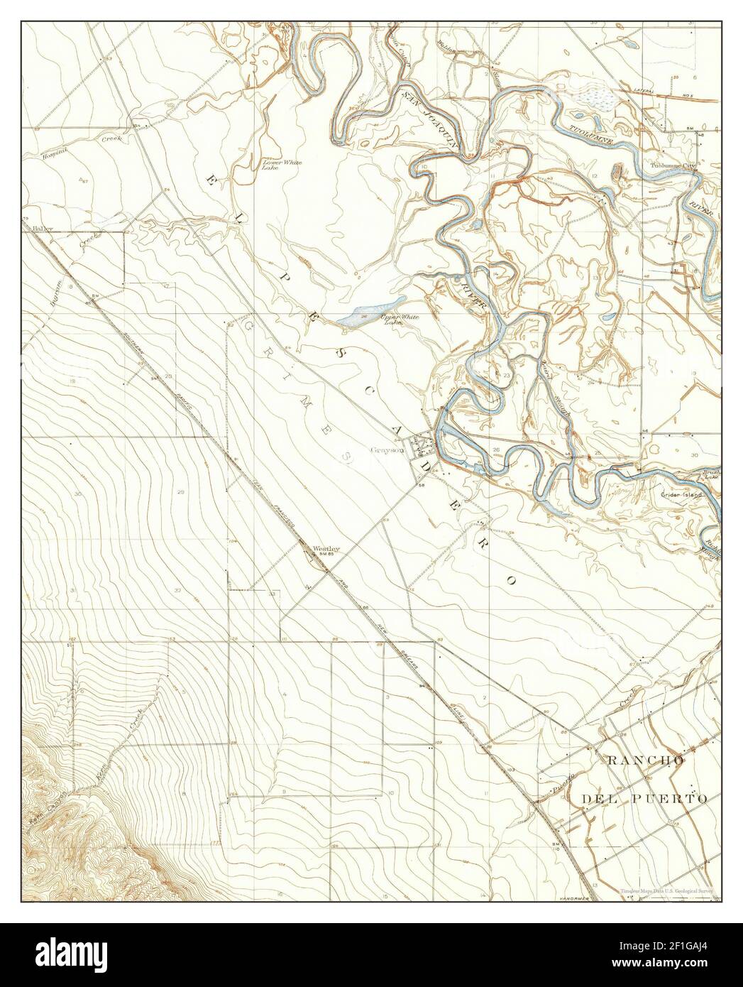 Westley, California, map 1915, 1:31680, United States of America by ...
