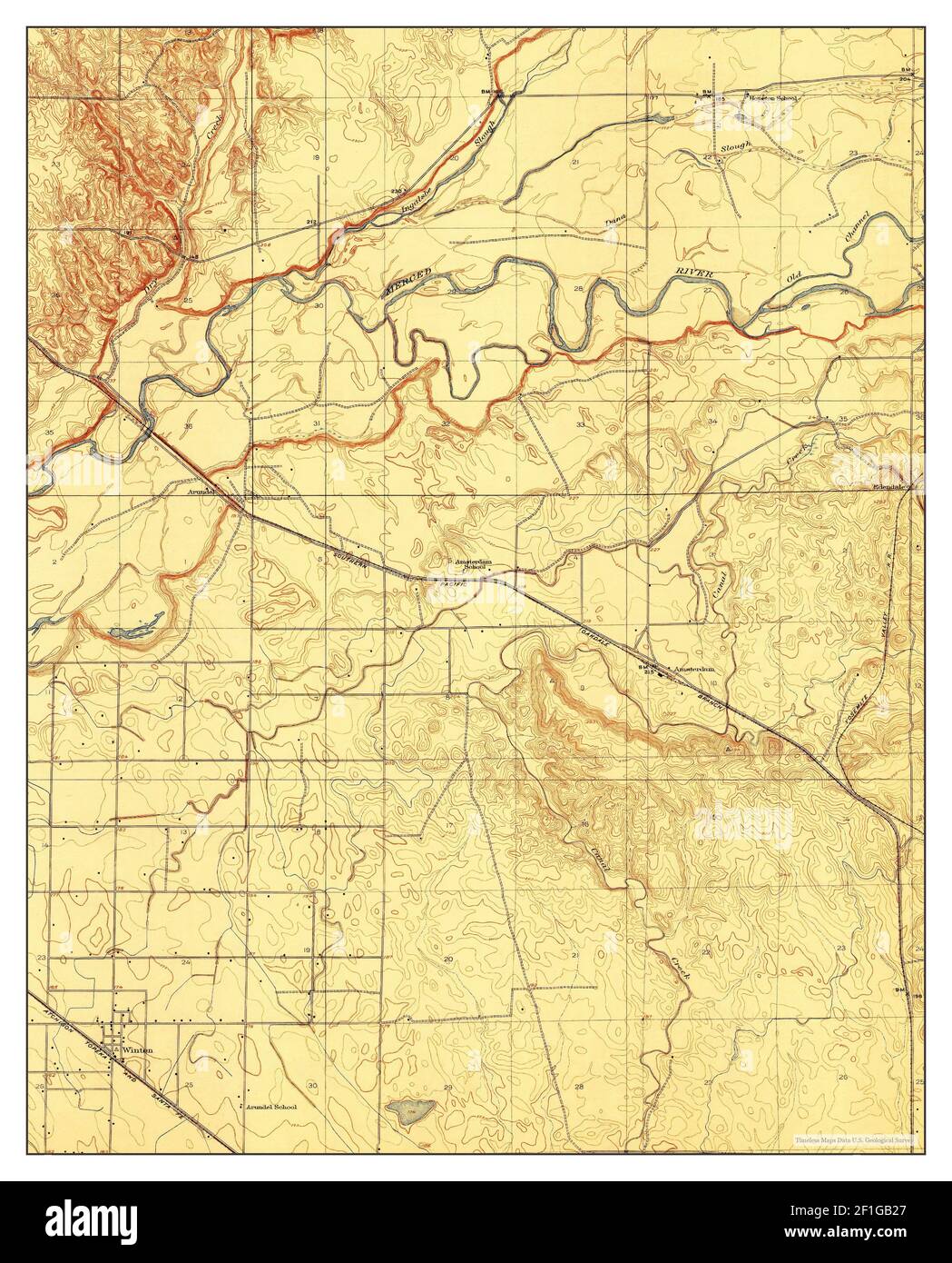 Winton, California, map 1917, 1:31680, United States of America by ...