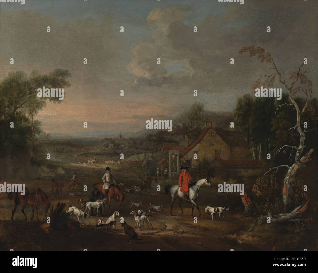 Peter Tillemans - The Reverend Jemmet Browne at a meet of foxhounds ...