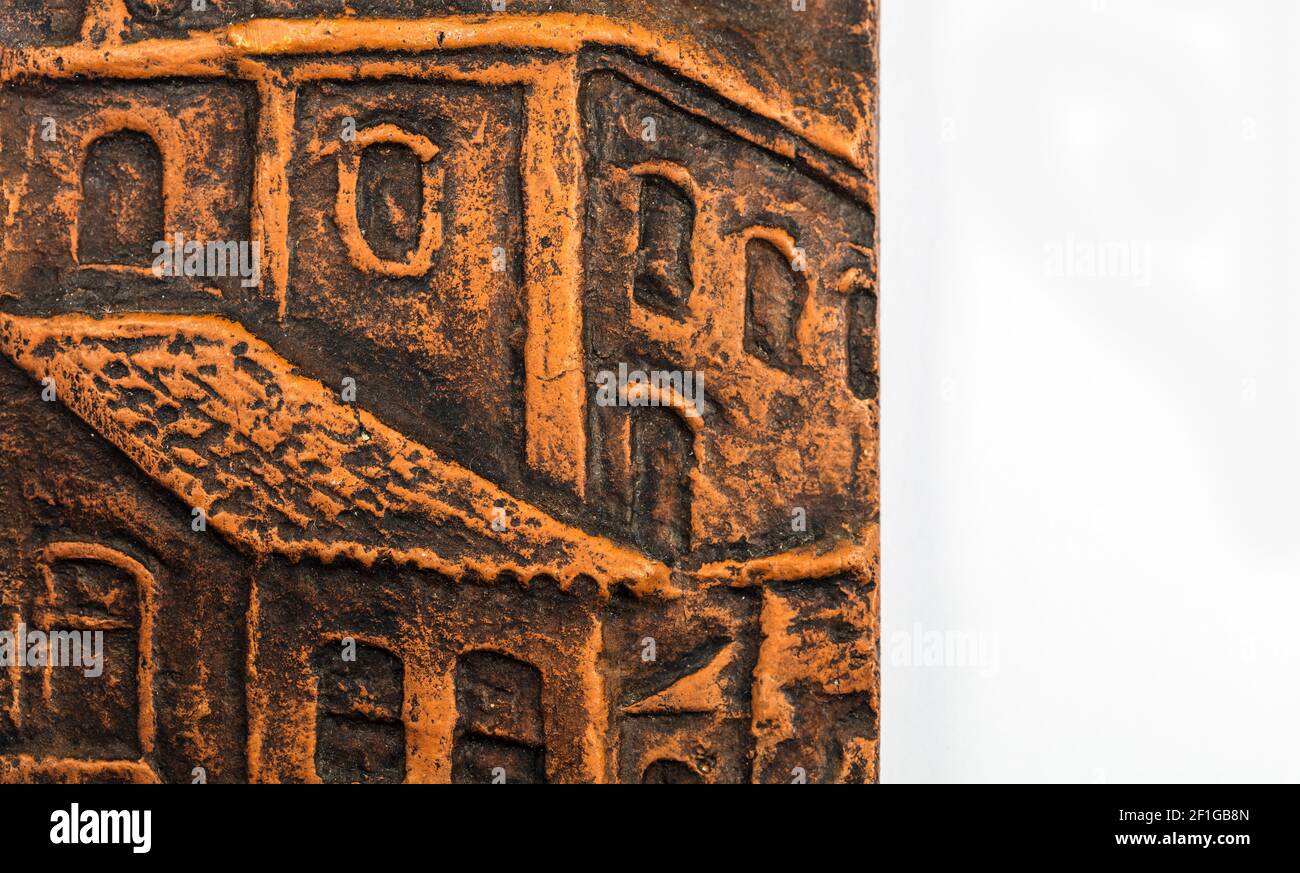 A closeup shot of ancient handmade clay crafts Stock Photo - Alamy