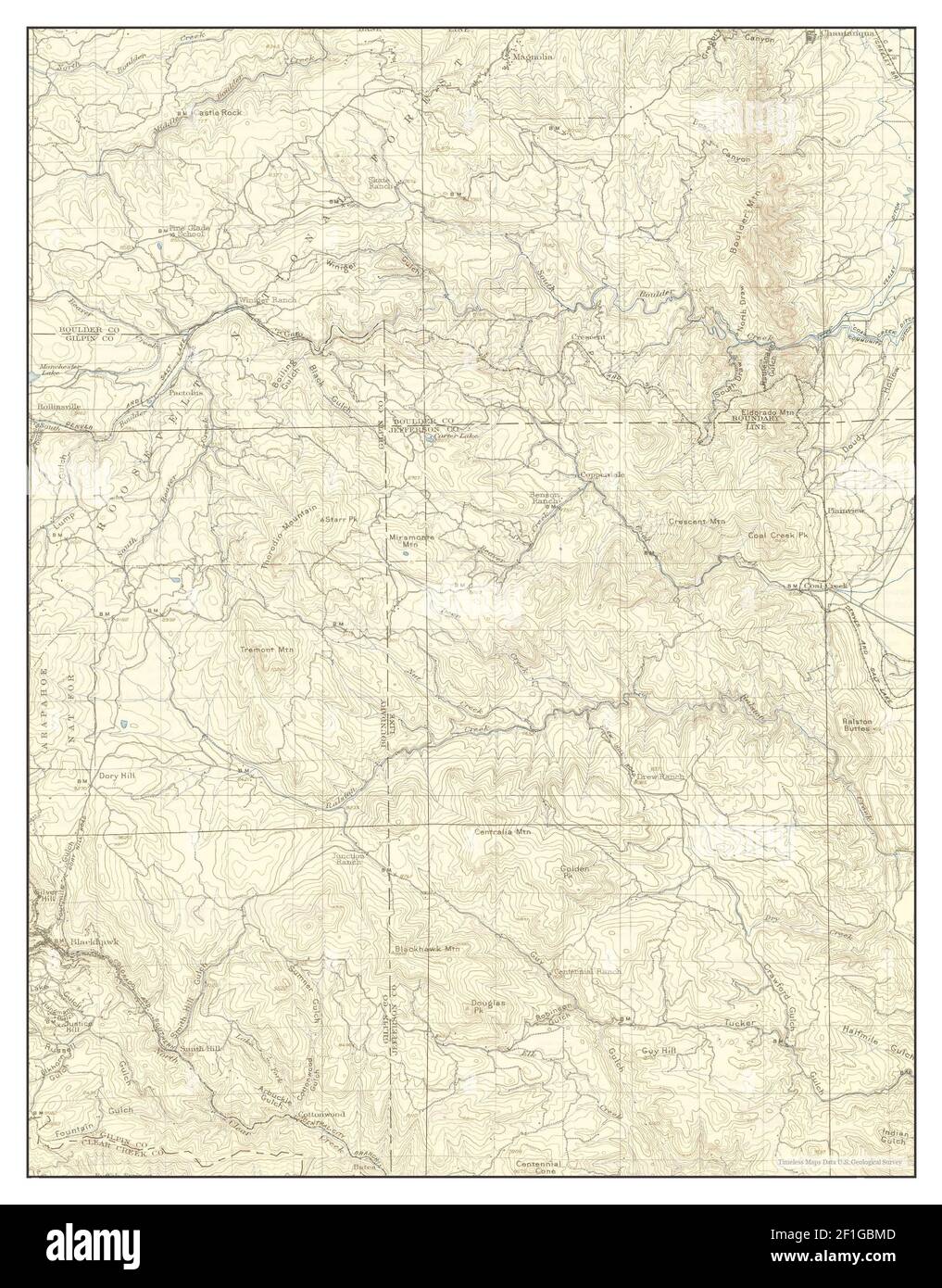 Blackhawk, Colorado, map 1906, 1:62500, United States of America by ...