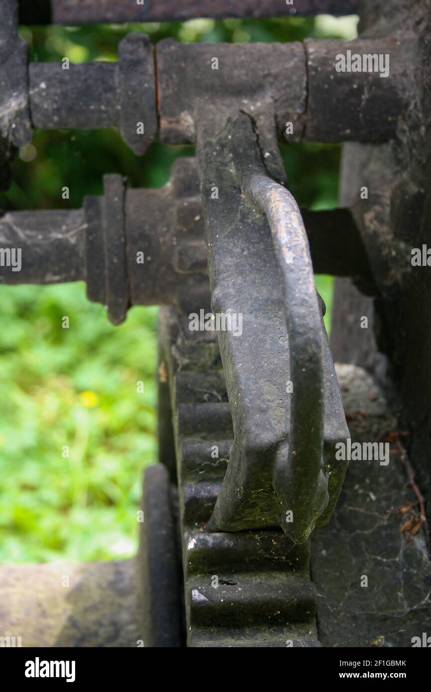 A rusty old agricultural machine Stock Photo - Alamy