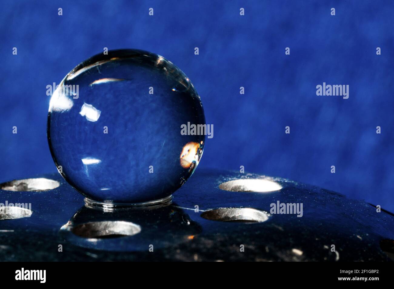 Crystal ball blue background hi-res stock photography and images - Alamy