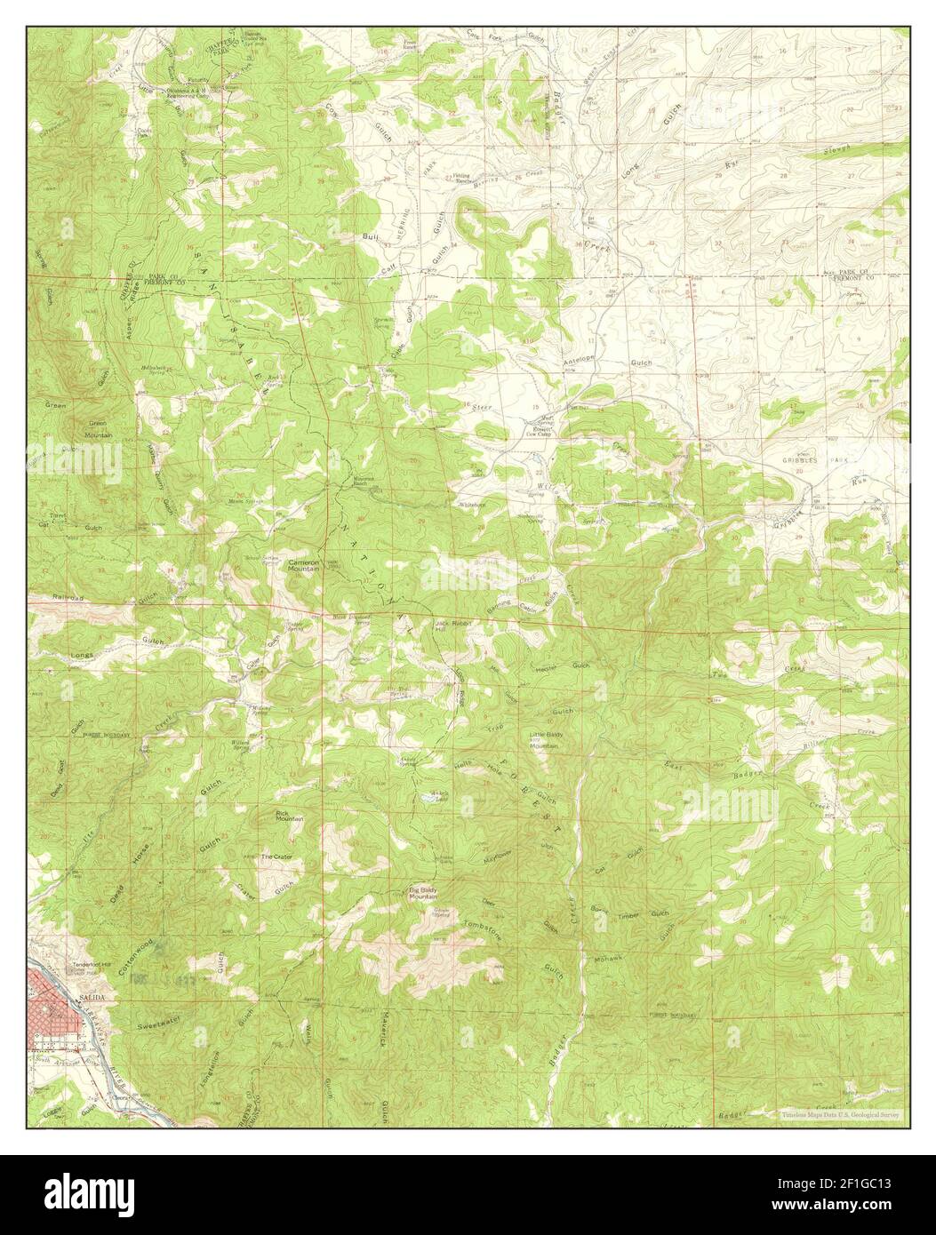 Cameron Mountain, Colorado, map 1956, 1:62500, United States of America ...