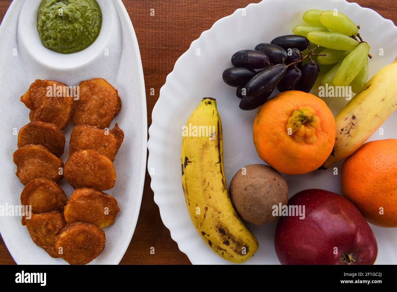 Farali bhajiya made from fasting batter of amaranth, buckwheat ...