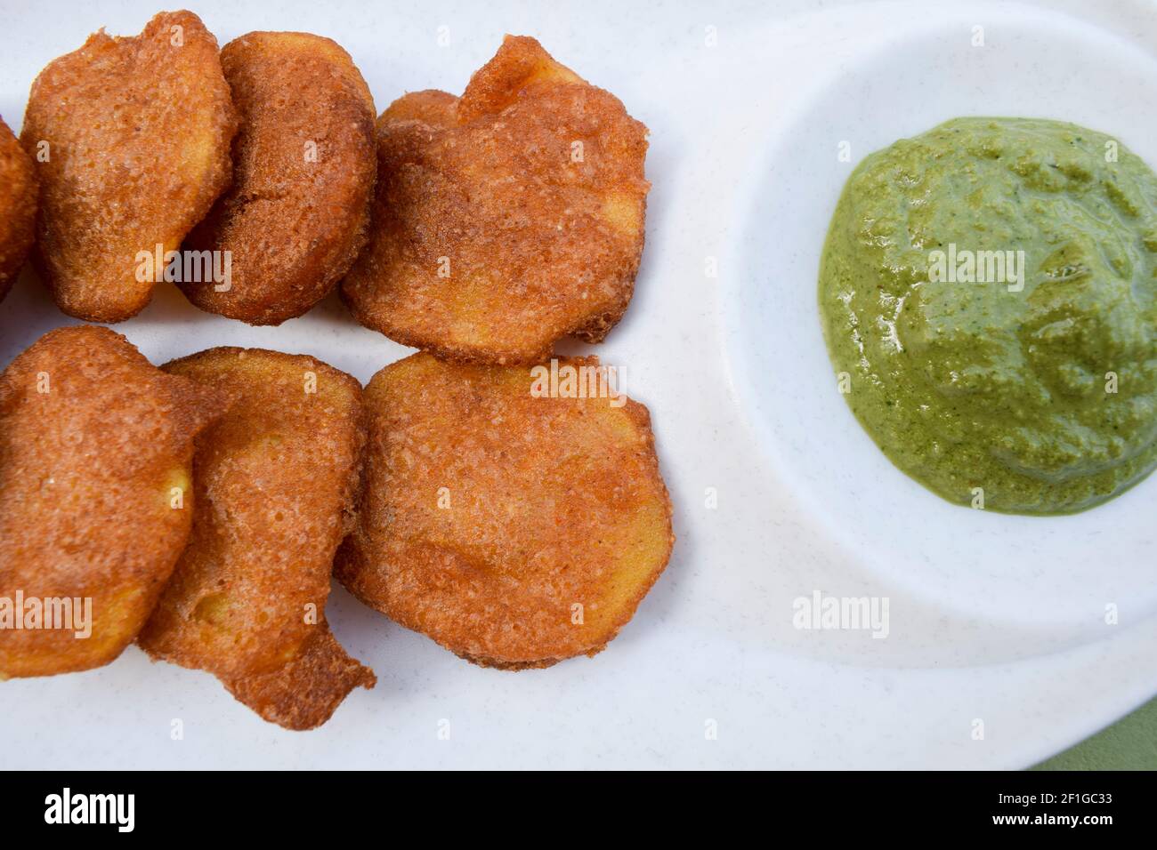 Rajgira aloo bhajiya dish special faral item home made prepared during ...