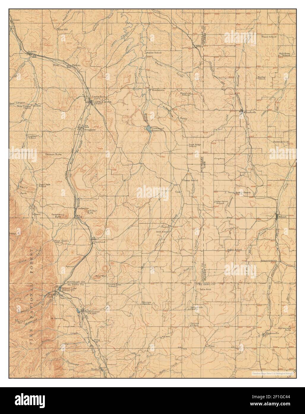 1913 colorado map hi-res stock photography and images - Alamy