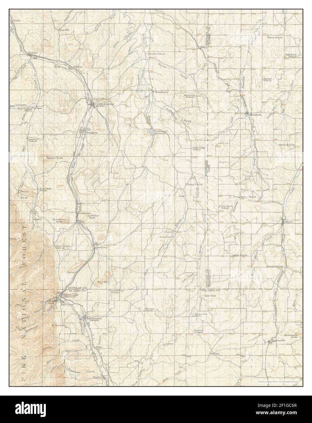 1913 colorado map hi-res stock photography and images - Alamy