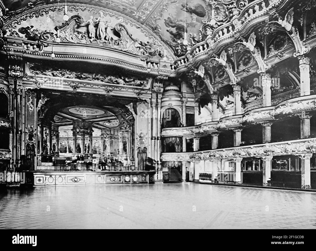 Blackpool Tower Ballroom, Victorian period Stock Photo - Alamy