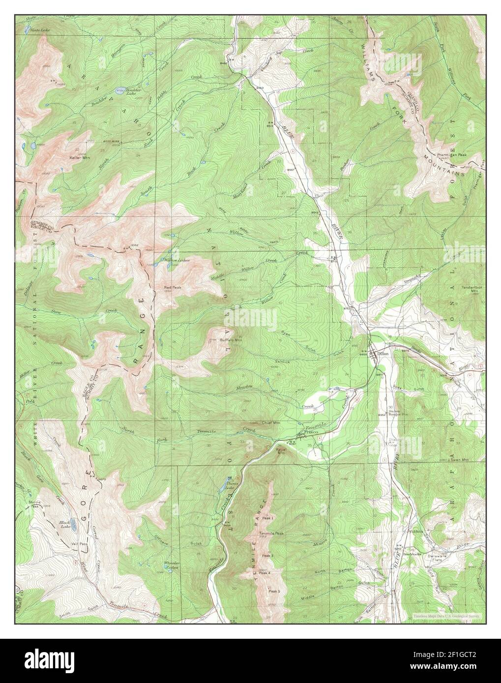 Map of dillon hi-res stock photography and images - Alamy