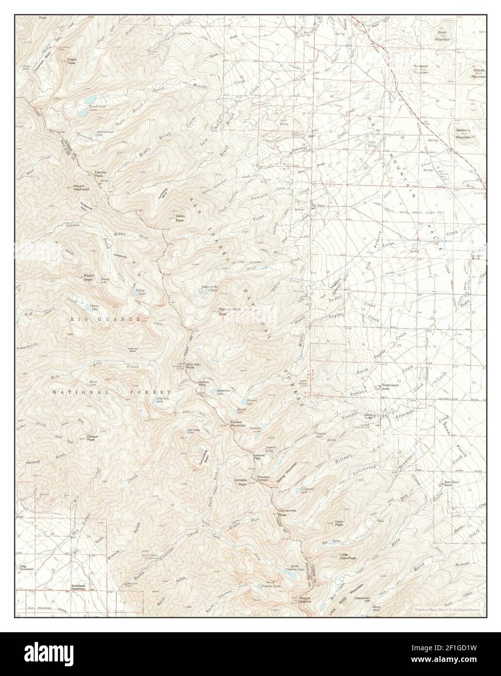 Electric Peak, Colorado, map 1959, 1:62500, United States of America by ...