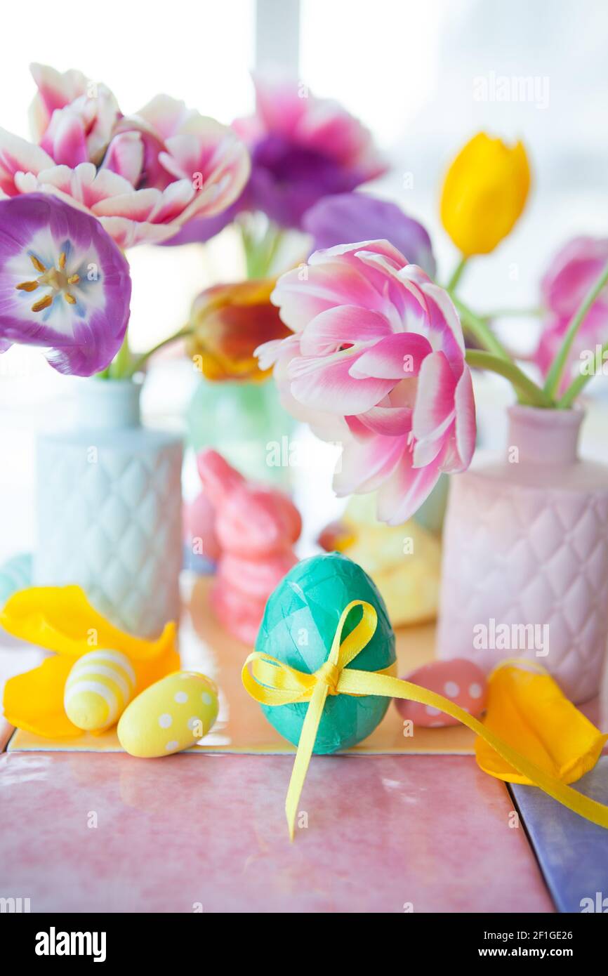 Colorful decoration for Easter Stock Photo - Alamy