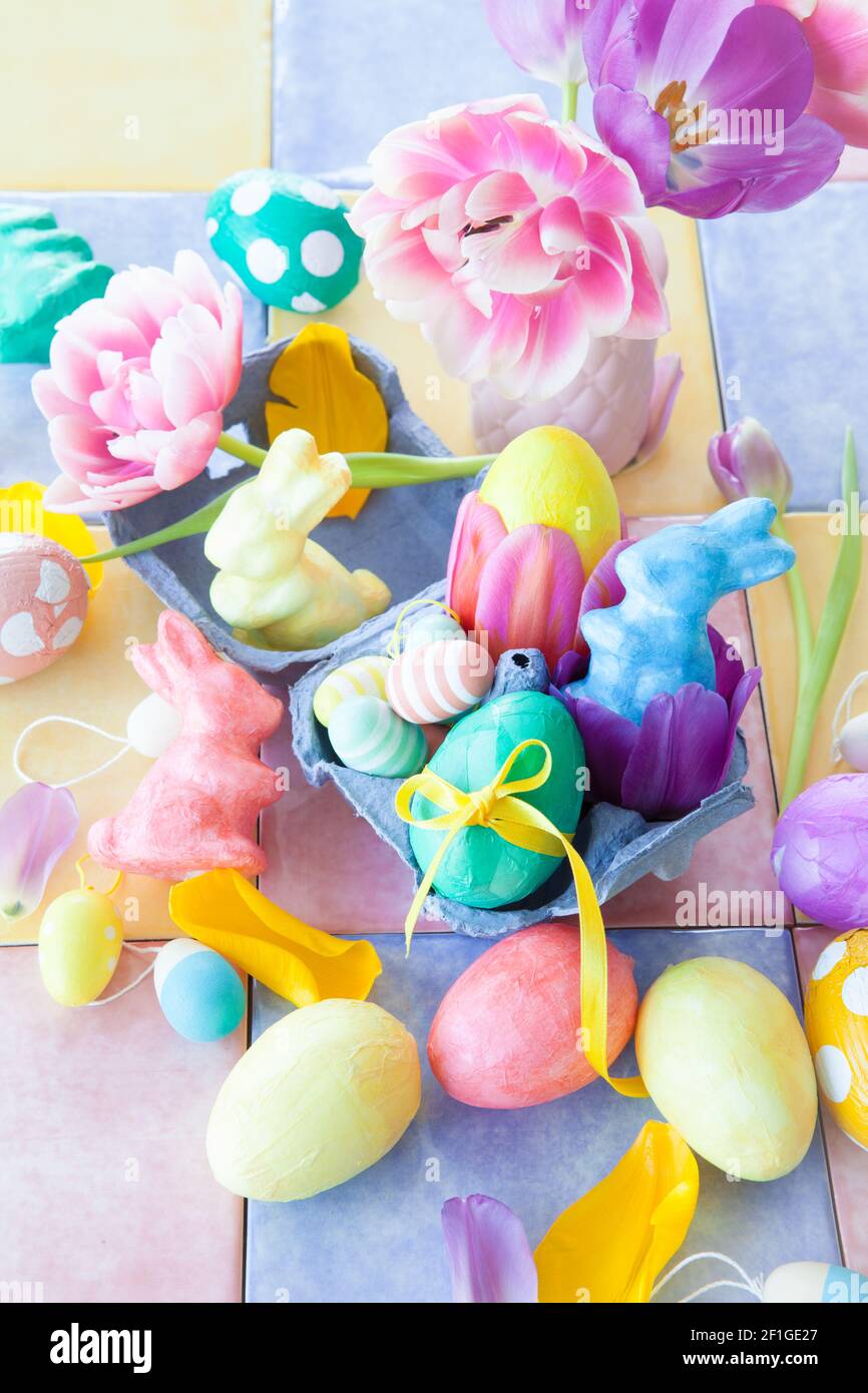 Colorful decoration for Easter Stock Photo - Alamy