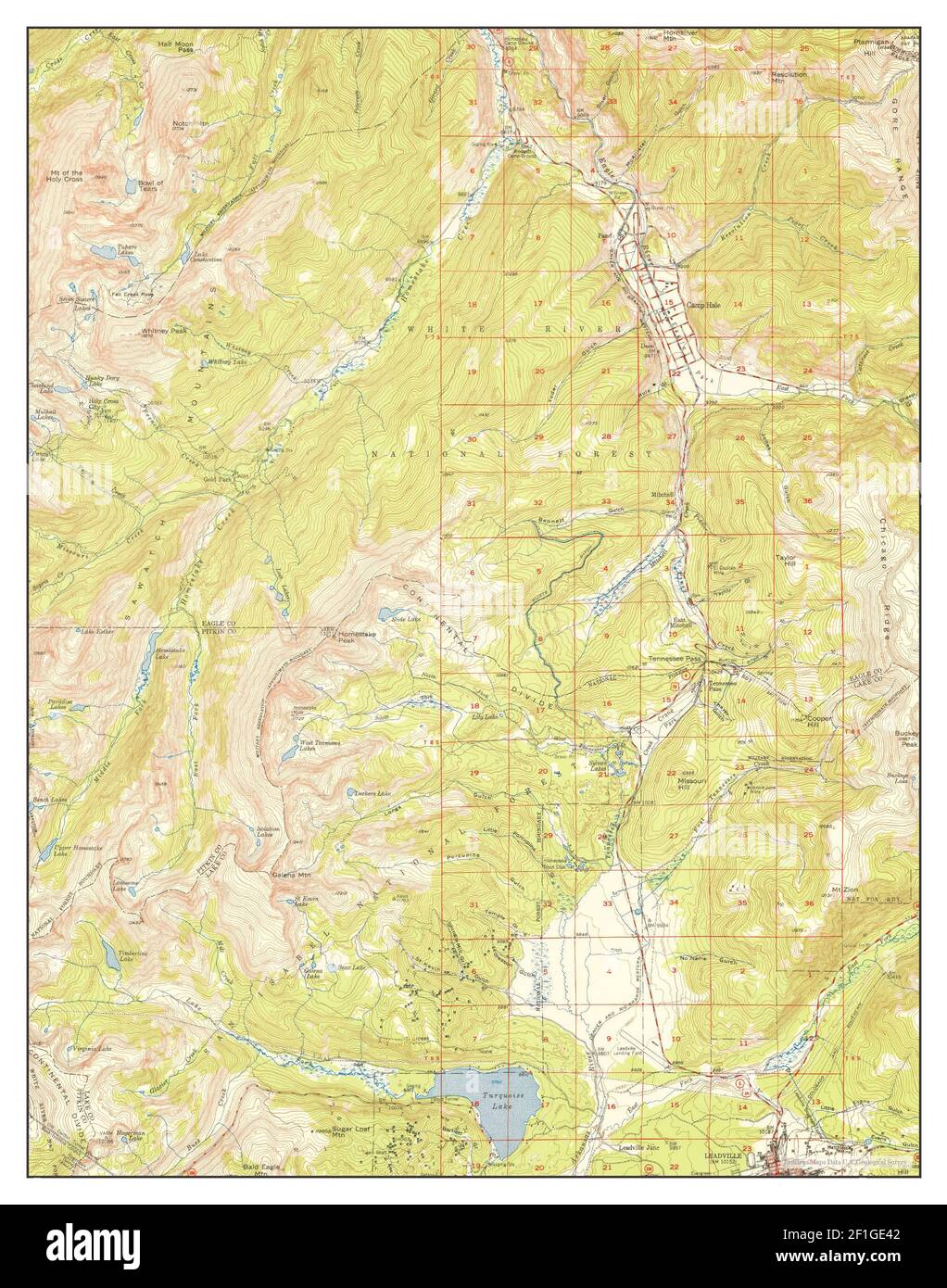 Holy Cross, Colorado, map 1951, 1:62500, United States of America by ...