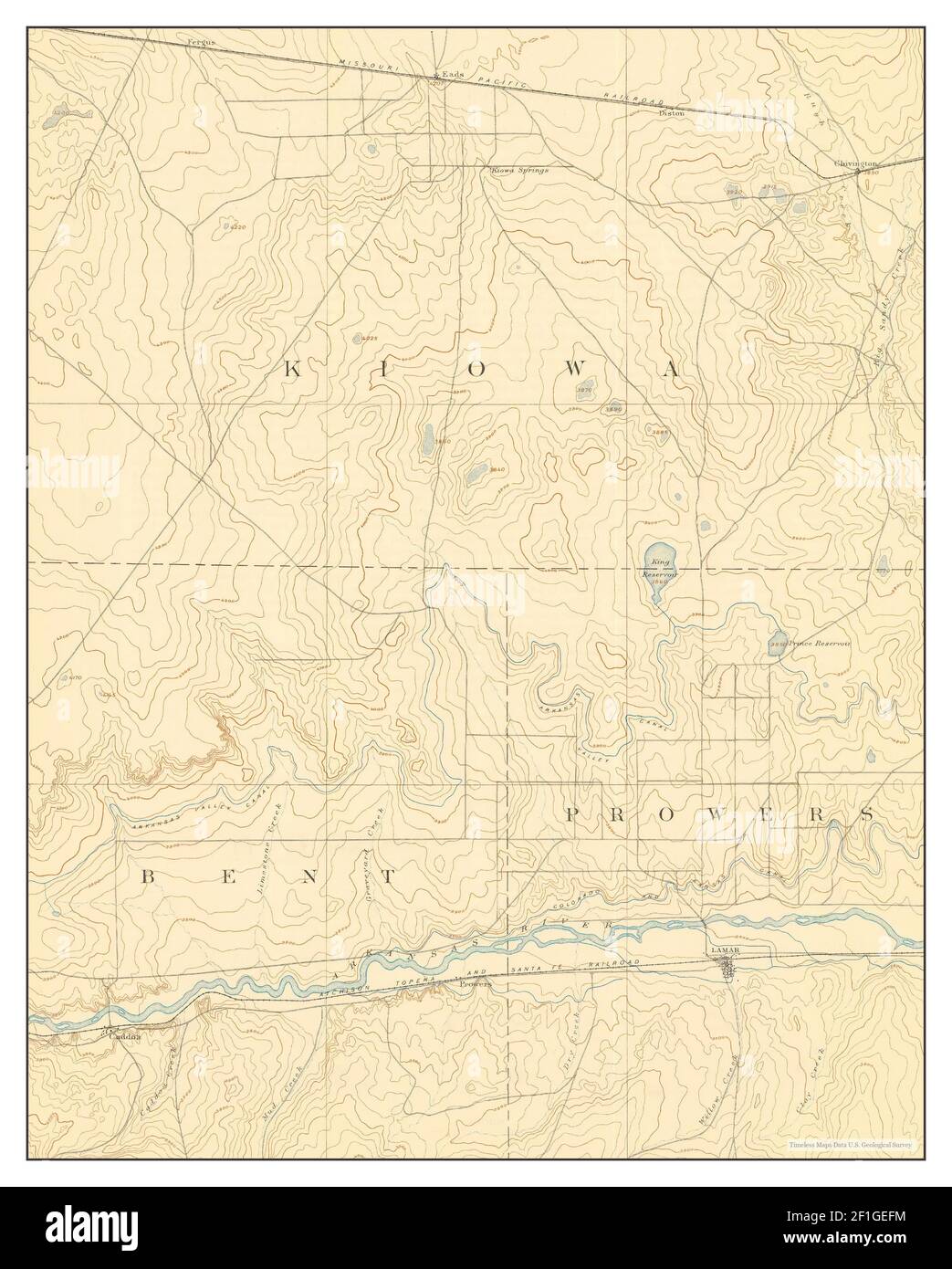 Lamar, Colorado, map 1892, 1:125000, United States of America by ...