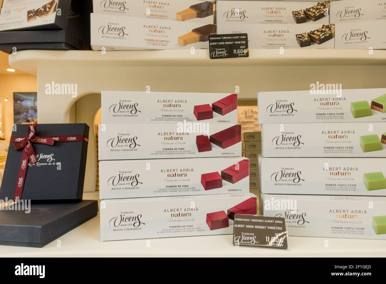 Chocolate and Traditional spanish Turron shop, store in Malaga ...