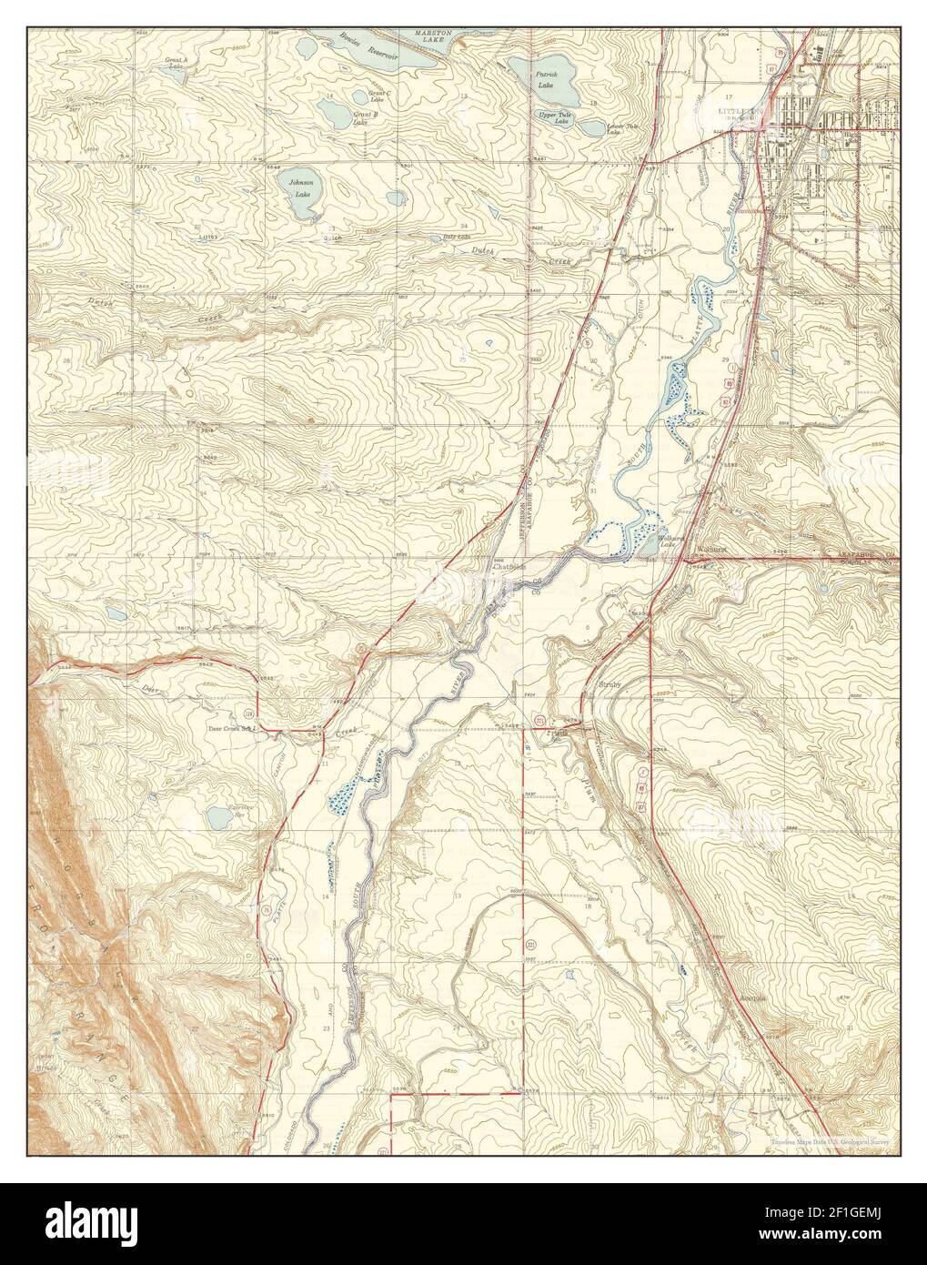 Littleton, Colorado, map 1942, 1:31680, United States of America by ...
