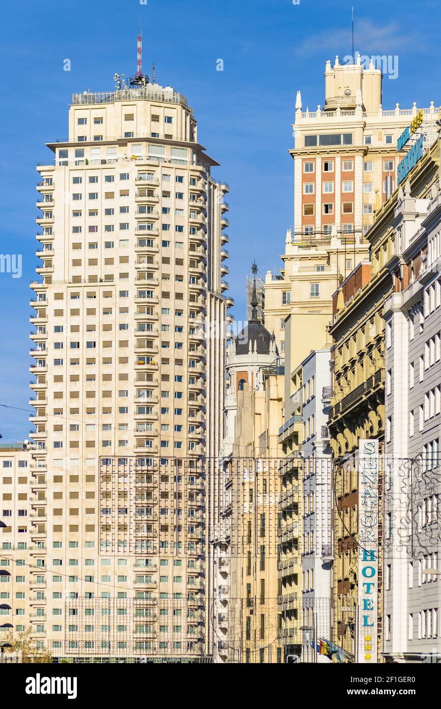 Madrid Modern Architecture Background Stock Photo - Alamy